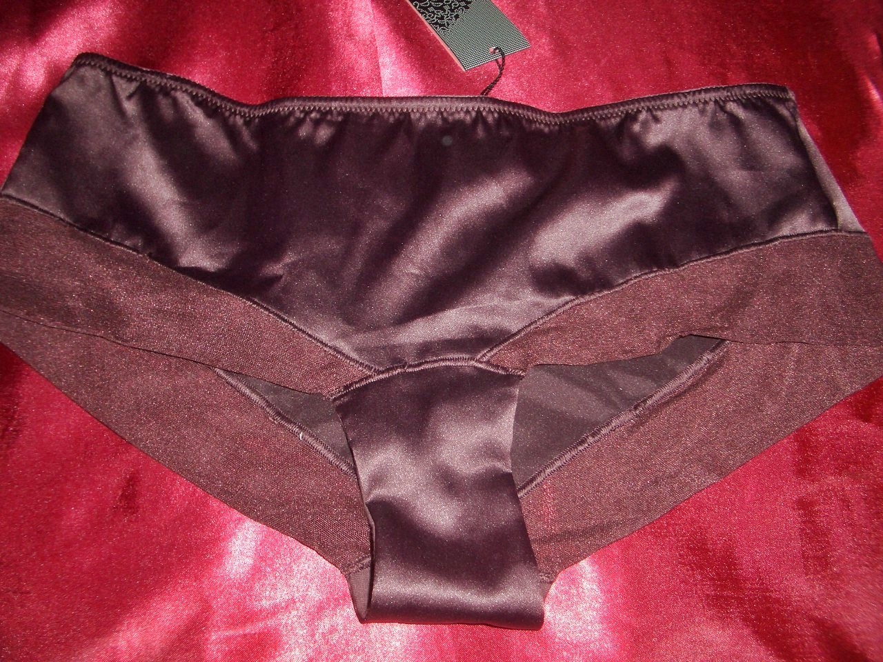 Erotisches Gossard Glanz Satin Höschen Gr. S burgundy Panty Satinslip ...