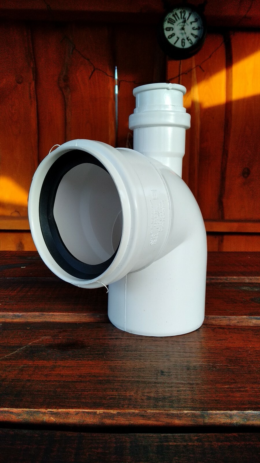 110mm Soil Pipe Elbow 90° Top 50 mm Inlet and Plug WC Toilet Waste ...
