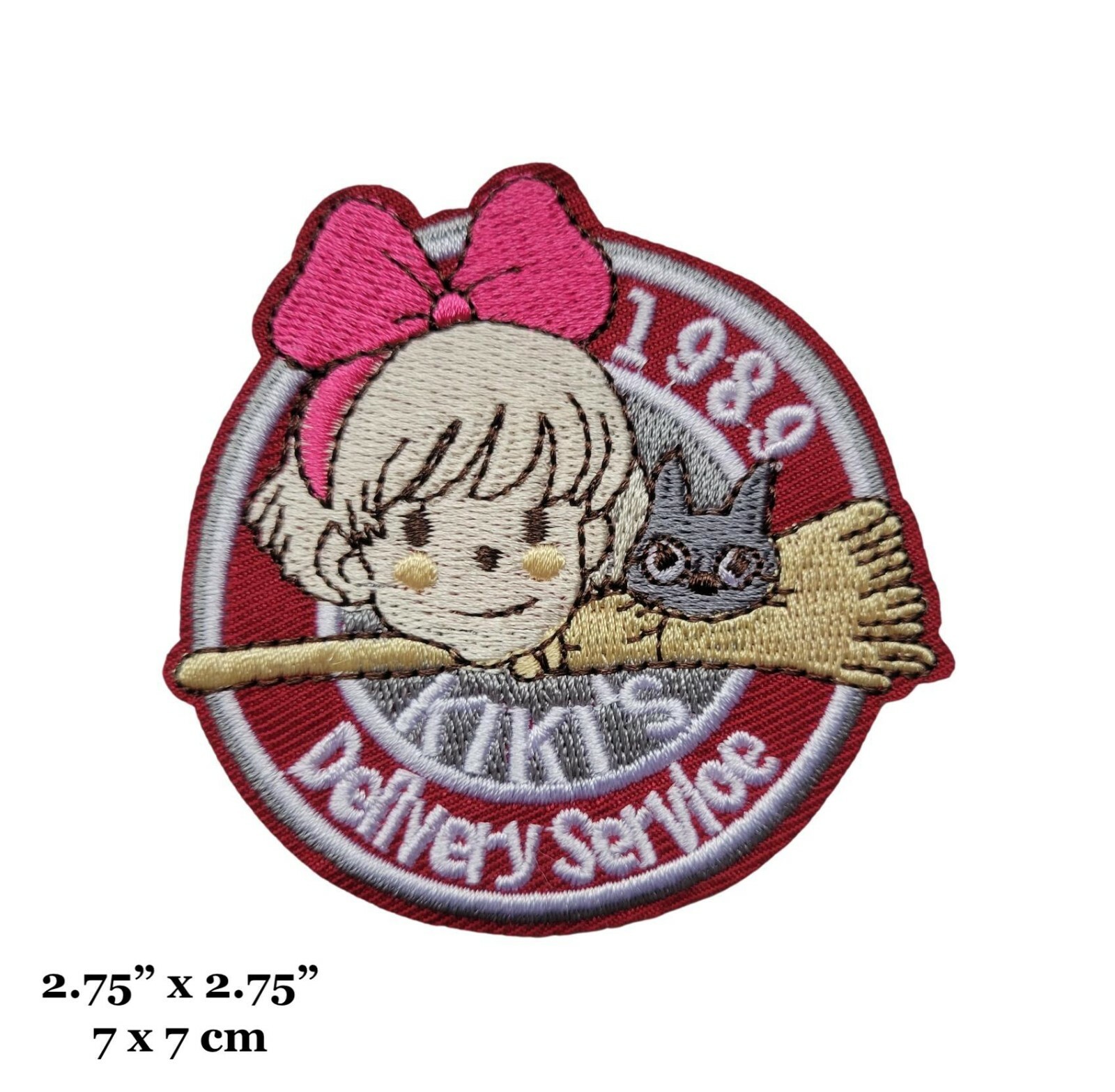 Kiki's Delivery Service Animated Movie Logo Round Embroidered Iron On ...