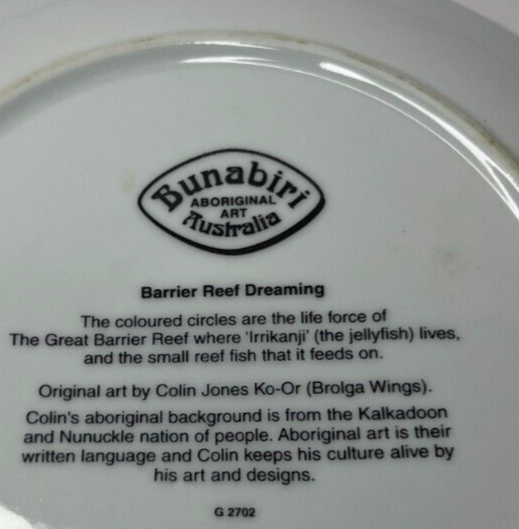 Bunabiri Westminster Aboriginal Art Australia Plate Kolin Jones Ka-Or ...