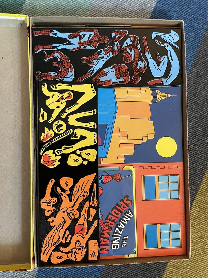 The Amazing Spider-Man Adventure Set Colorforms 1974 Marvel Comics ...