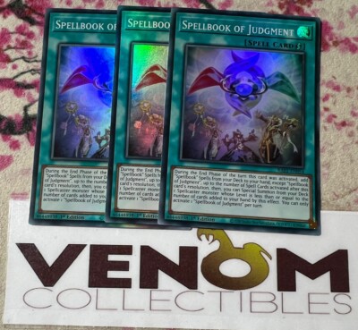 3x (M/NM) *EURO* Spellbook of Judgment RA01-EN054 Super Rare 1st ...