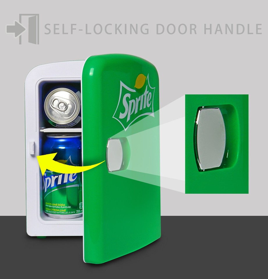 Green Sprite Lime Soda Coca Cola Mini Fridge Compact Personal ...