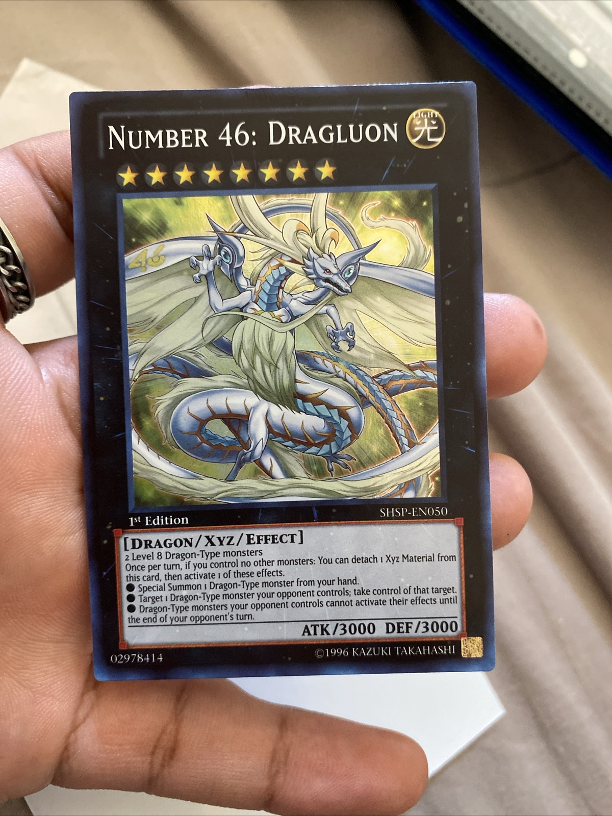 Yu-Gi-Oh! TCG Number 46: Dragluon Shadow Specters SHSP-EN050 1st ...