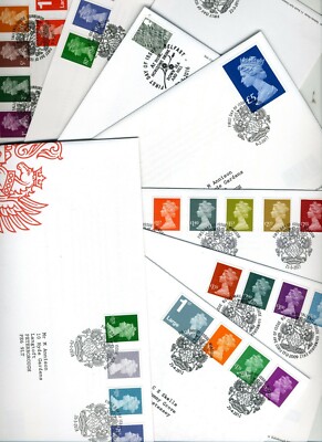 Ref D7 -1995 - 2018 CHEAP Definitive FDCs / Machin First Day Covers FDC ...