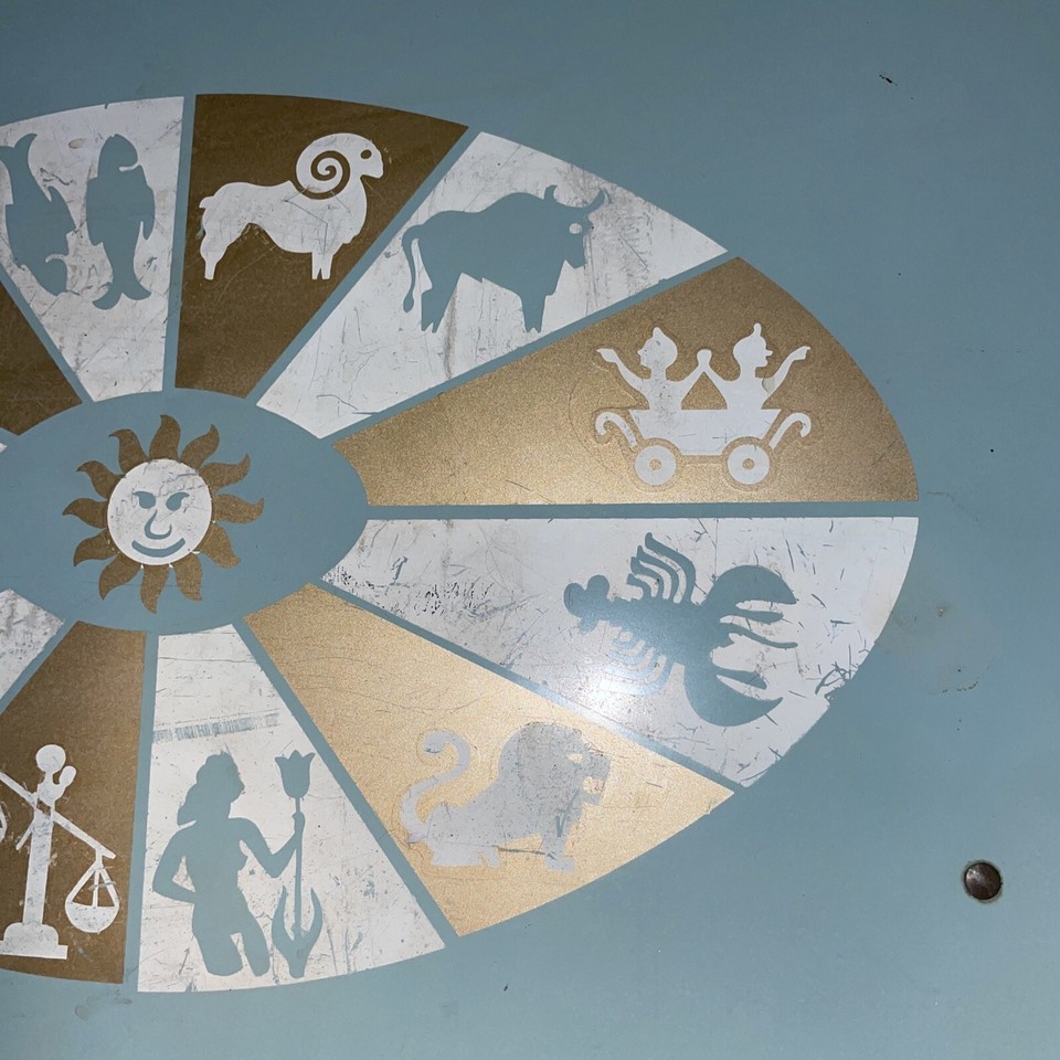 60s Desk Tray Vintage Retro Horoscope Tilting Foldable Table | eBay