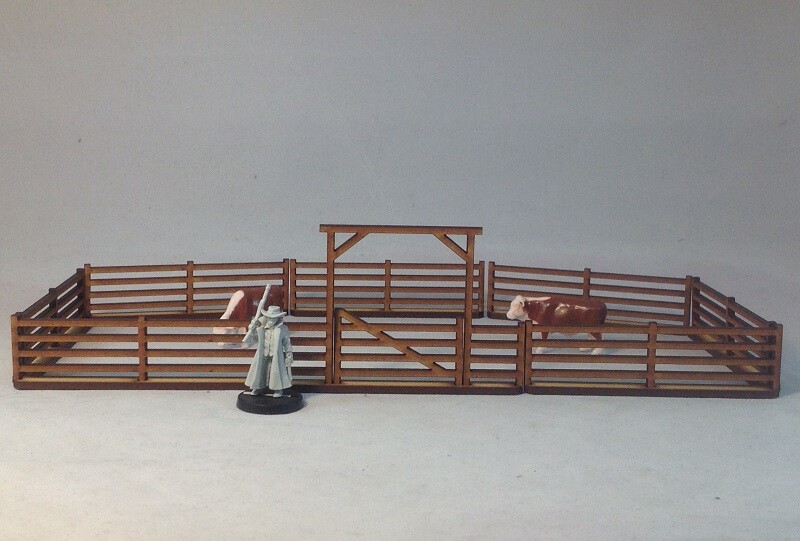 Corral 28mm Terrain Old West Tombstone Desperado Legends Knuckleduster ...