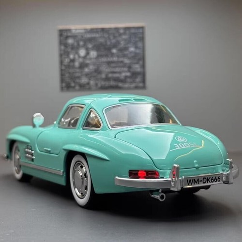Mercedes-Benz 300SL Vintage Car Model Rare Light Blue 1:24 | eBay