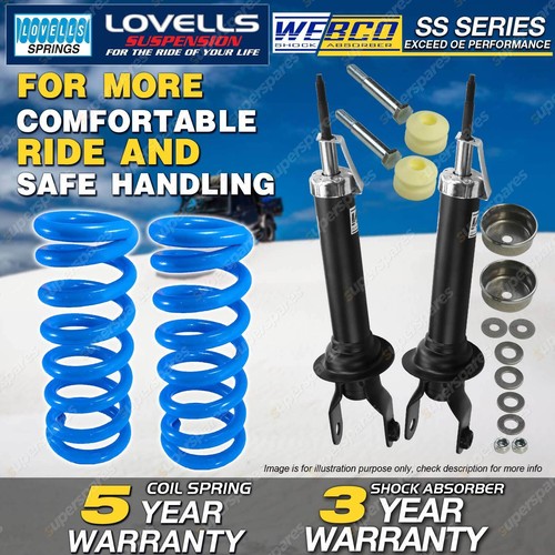 Rear Webco Shock Absorbers Lovells STD Springs for FORD Falcon AU Sedan ...