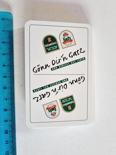 Cards from Game Gatzweilers Gatz Beer Skat Original Vintage Playing ...