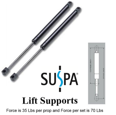 SUSPA® C16-10176 35-LB Limit Gas Spring/Prop/Strut/Shock Lift Support ...