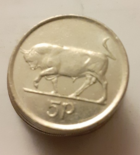 1996 FREE VERY RARE 5p IRELAND BULL AND HARP RARE AND A MUST HAVE COIN ...