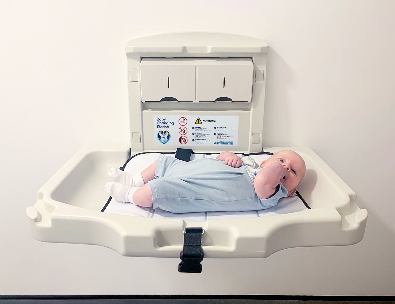 WALL MOUNTED BABY CHANGING TABLE UNIT CHANGER NAPPY STATION COMMERCIAL ...