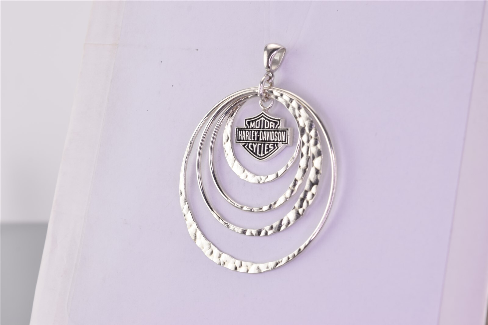 Harley-Davidson Sterling Silver Hammered Texture Loop… - Gem