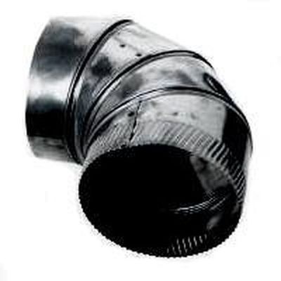 NEW IMPERIAL 6 INCH BLACK HEAVY 24 GAUGE STOVE PIPE ELBOW ADJUSTABLE ...
