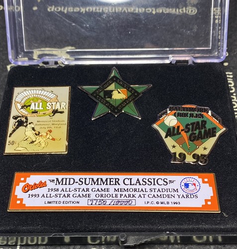 1993 All-Star Pins Baltimore Orioles 3 Pins Set Limited 7750/10,000 | eBay