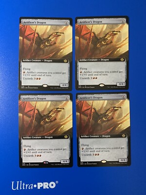 Artificer's Dragon x4 - Extended Art x4 | NM | Brothers War BRO | MTG ...