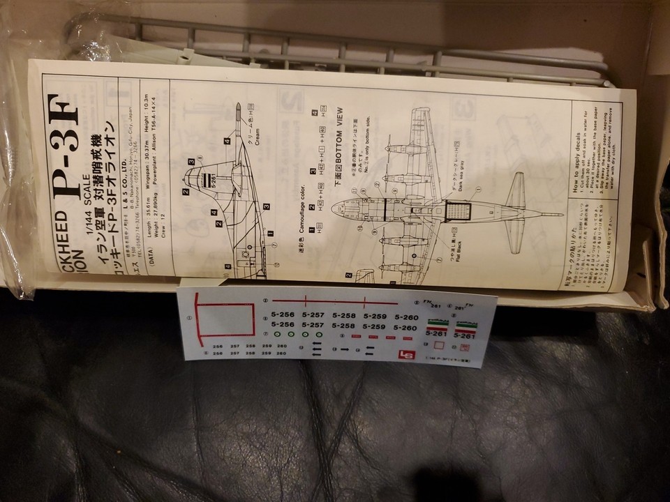 LS Models Lockheed P-3F Orion Iranian Imperial Air Force 1/144th scale ...