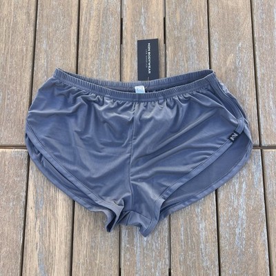 N2N Bodywear Men grey dream erotic euro split shorts size S M L | eBay