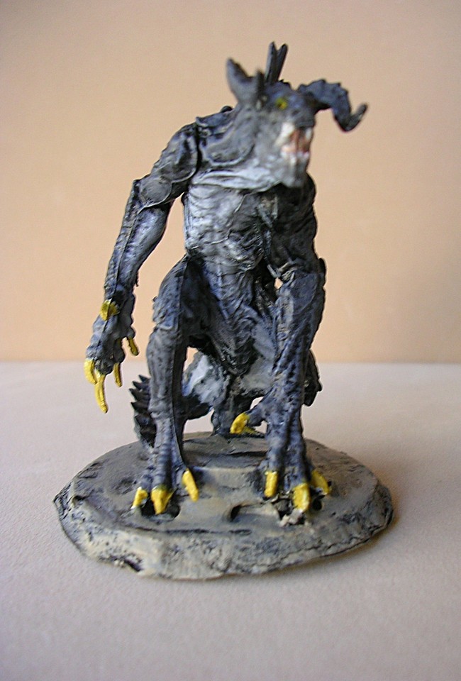 Fallout Miniature Deathclaw Figure Painted Chess Piece not Wasteland ...