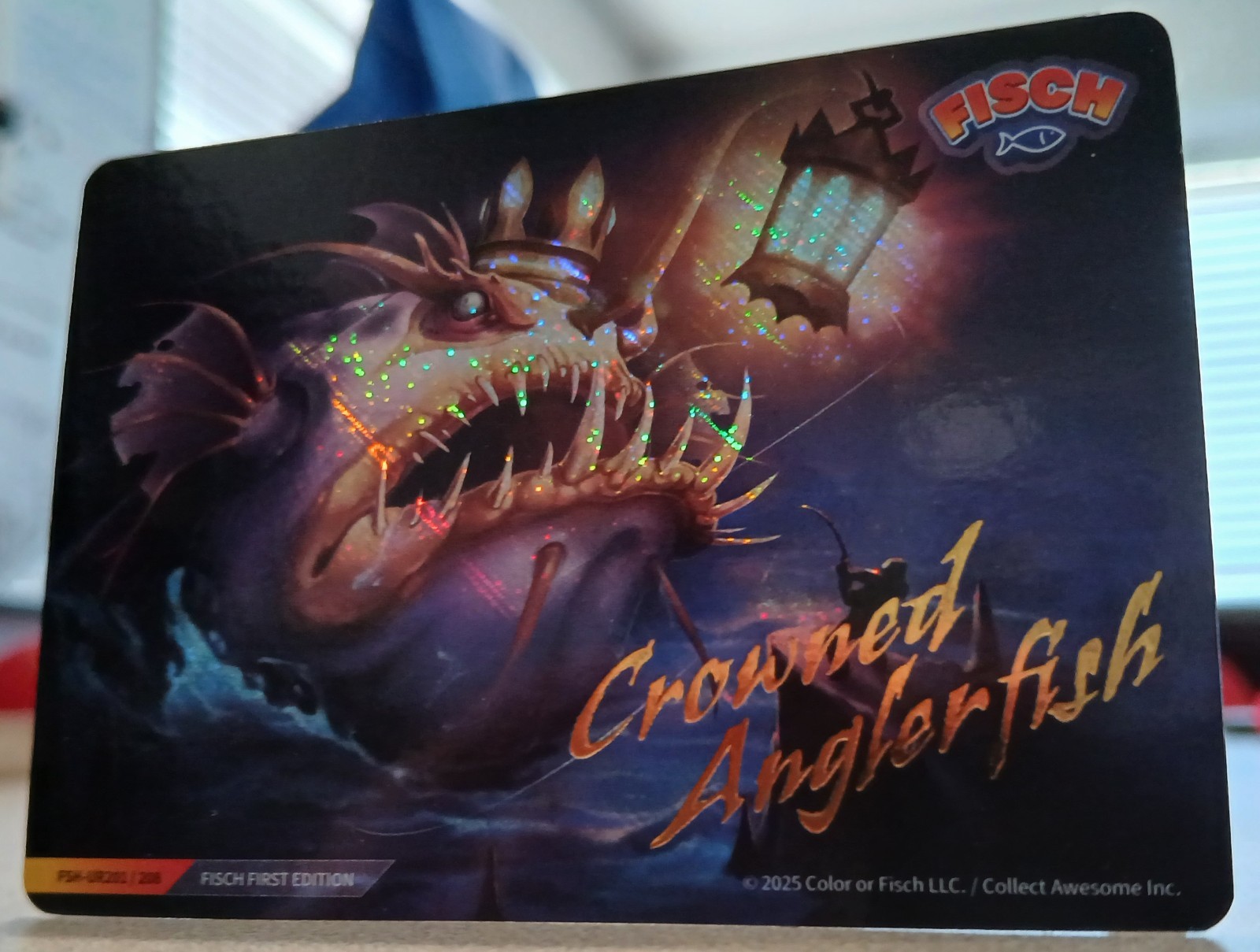 Fisch Roblox Crowned Anglerfish Ultra Rare Trading Card Ser 1. 1st Ed ...