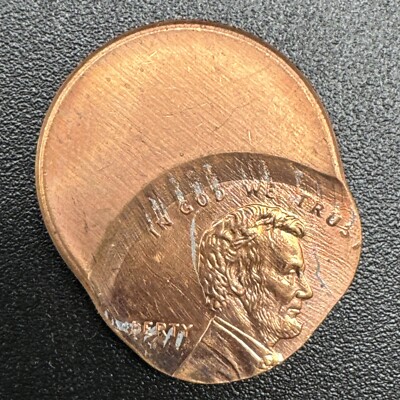 Off Center Mis Struck Penny / Collectible Error Coin / Unknown Date ...
