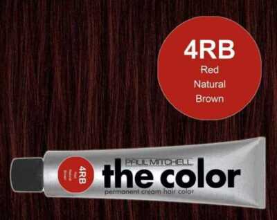Paul Mitchell THE COLOR Permanent Hair Color 3oz, 4RB Red Natural Brown ...