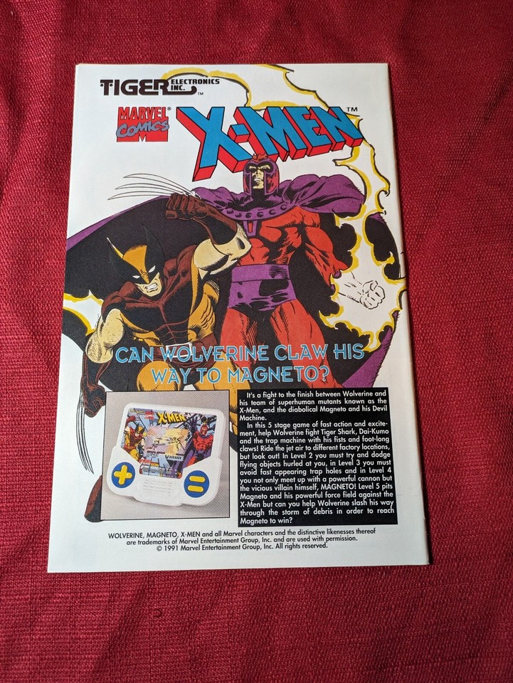 X-Men #4 Jan. 1991 - 1st Appearance Of Omega Red! Jim Lee Marvel Comics ...