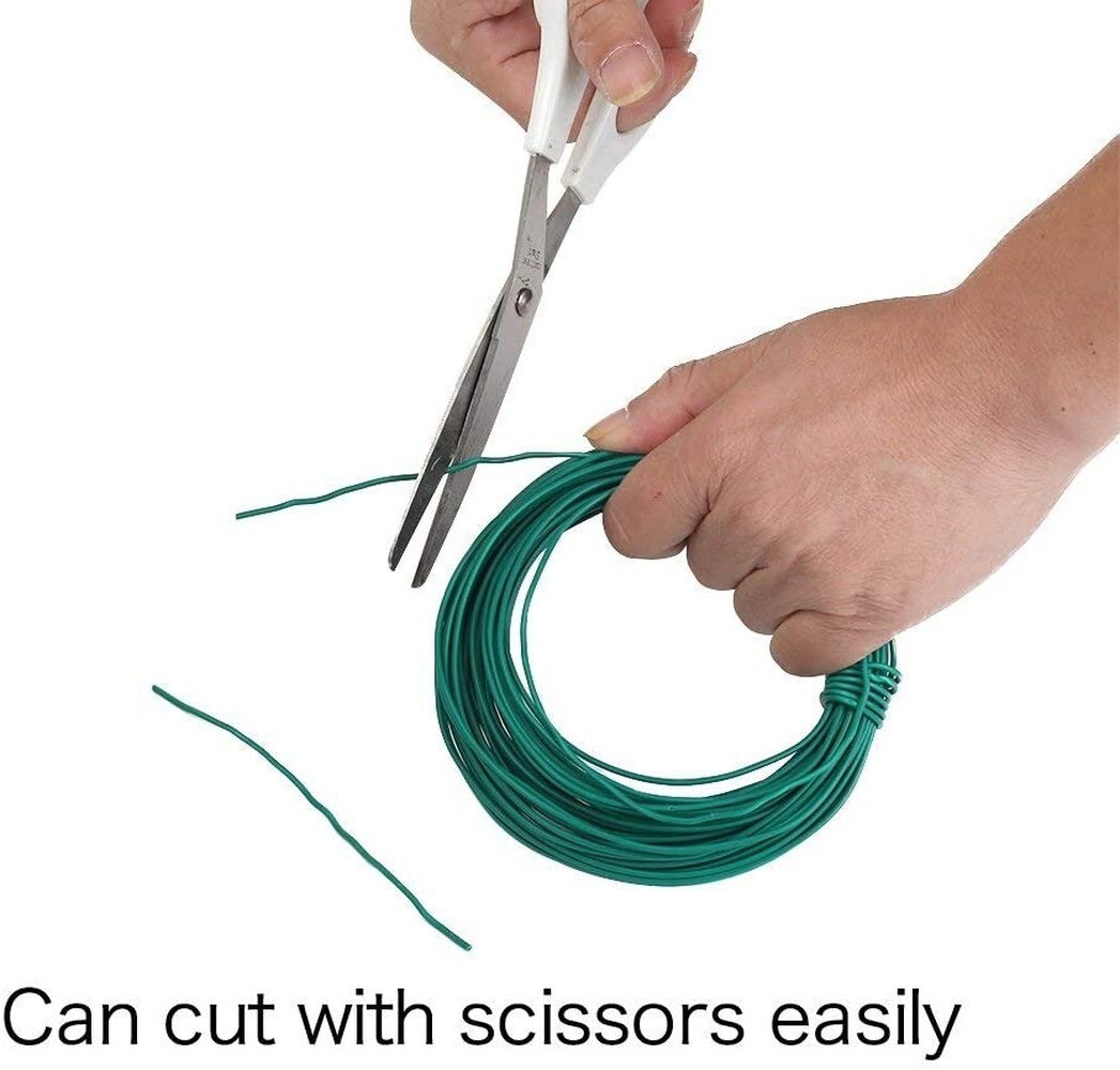 Garden Plant Cable Twist Tie Rubber Coated Wires Reusable Strings Tie ...