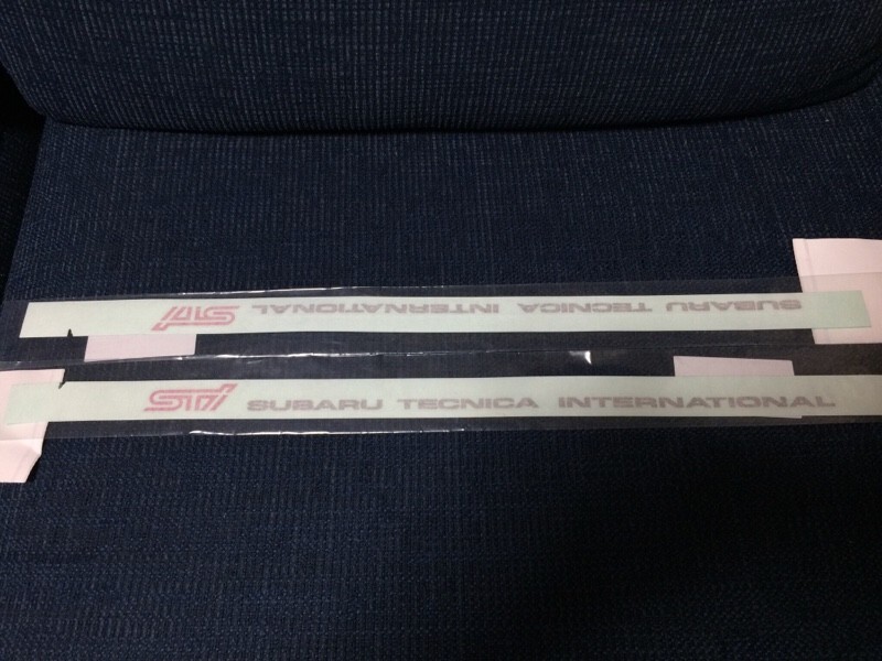 Subaru Genuine 2004 Impreza WRX STi GDB Side Front Door STi Decals ...