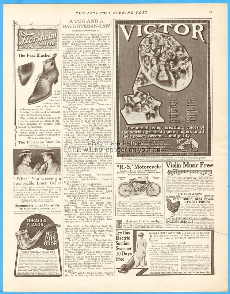 1908 RCA Victor Talking Machine 28 Opera Singers Victrola Phonograph ...