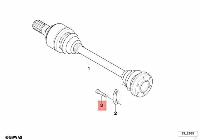 Genuine BMW M M3 M6 M3 CRT E31 E32 Torx Screw With Ribs M12x50 Phr ...