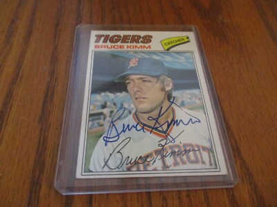 1977 TOPPS BRUCE KIMM AUTOGRAPHED CARD | eBay