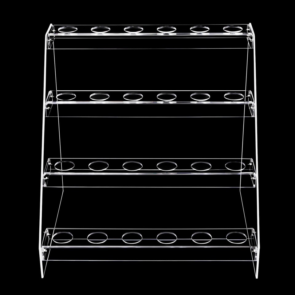 24 Hole Ice Cream Cone Serving Holder Clear Acrylic Food Cone Display ...