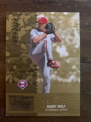 RANDY WOLF #'d 33/50 2005 Leaf Century Collection Gold #182 Phillies | eBay