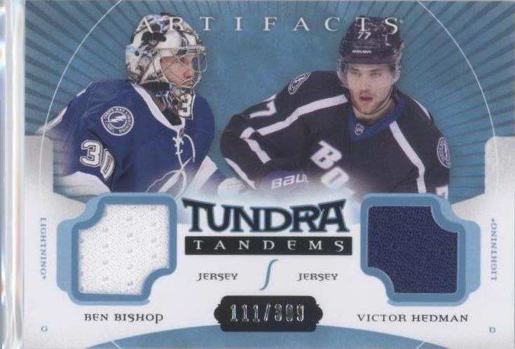 2015-16 Upper Deck Artifacts - Tundra Tandems Victor Hedman, Ben Bishop ...