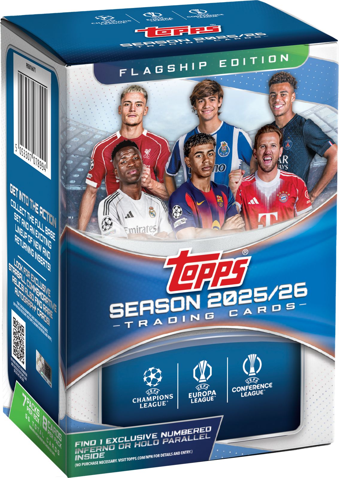 2025-26 TOPPS FLAGSHIP UCC Soccer BLASTER BOX - Factory Sealed (In-Hand ...