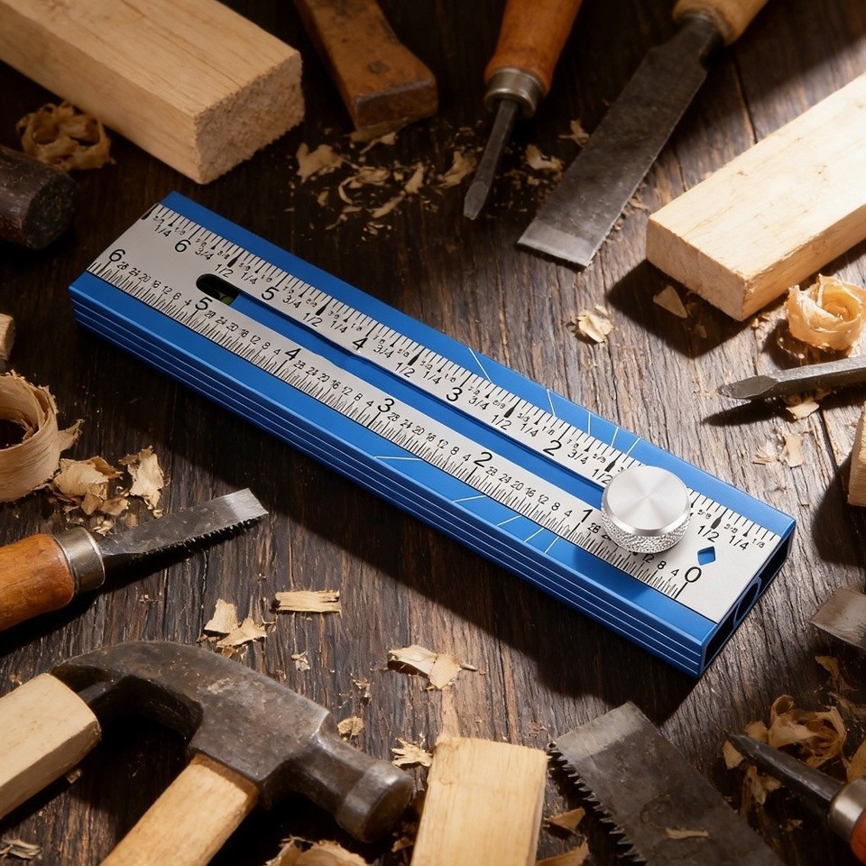 Alloy Construction Angle Ruler with Clear Scale for Fine Woodworking ...