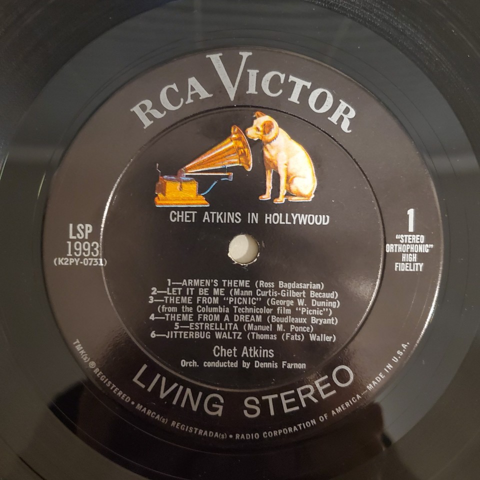 CHET ATKINS IN HOLLYWOOD~' 61 US PRESSING~NM-/NM | eBay