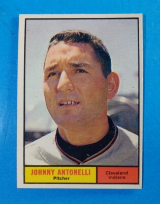 1961 TOPPS BASEBALL #115 JOHNNY ANTONELLI CLEVELAND INDIANS EX-MINT+ | eBay