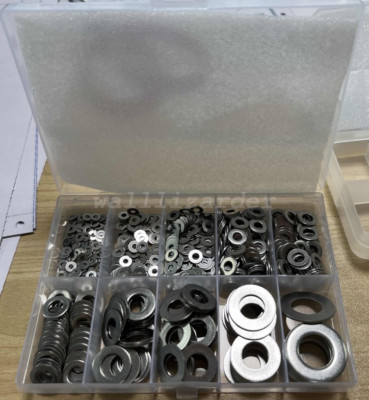 360pcs Stainless Steel Assorted Flat Washers Washers For Metric Bolts ...