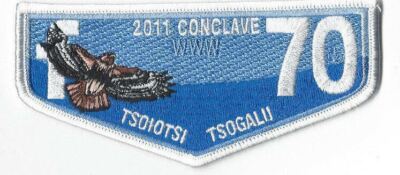 OA Lodge 70 Tsoiotsi Tsogalii S38 Conclave 2011 Flap WHT Old North ...