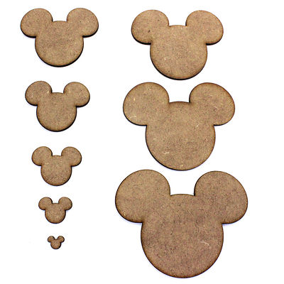 Mouse Head Craft Shape Blank, Various Sizes, 2mm MDF Wood. Mouse ...