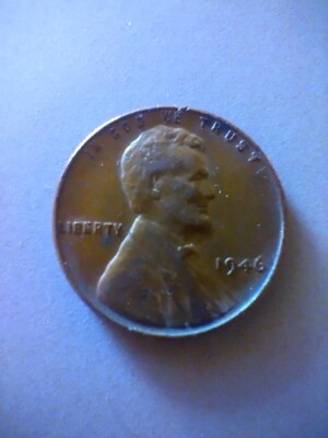 1946 Wheat Penny Extremely Rare Error On The Rim "L" In Liberty | eBay