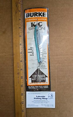 RARE VINTAGE BURKE FISHING LURES KC SPOON #1860 FISHING LURE ORIGINAL ...