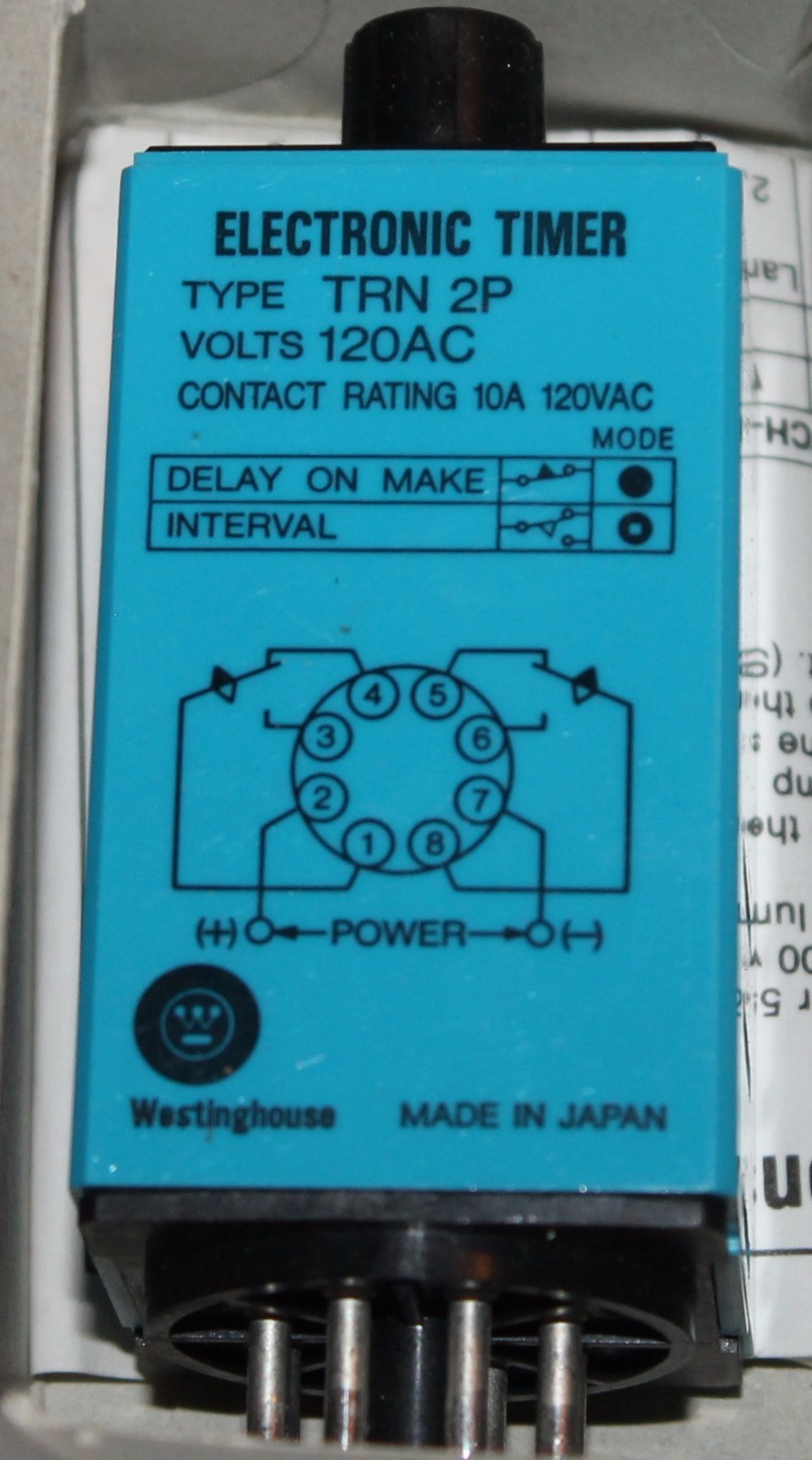 WESTINGHOUSE IDEC TR N2P 120 AC Multi Function 8 Pin 120VAC Timing ...