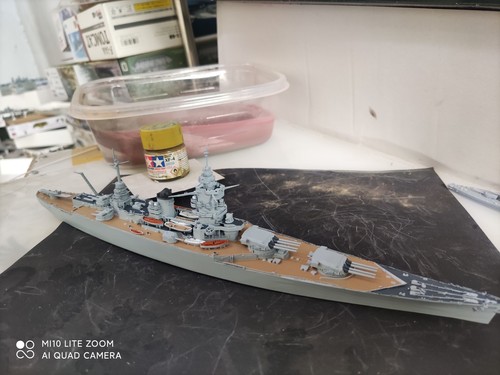1/700 French Dunkirk Class Battleship Model Finished Product 31Cm 3D ...