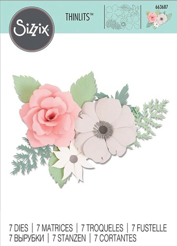 New, Retired Sizzix Thinlits Corsage 7pc #663687 Retail $25.99 | eBay