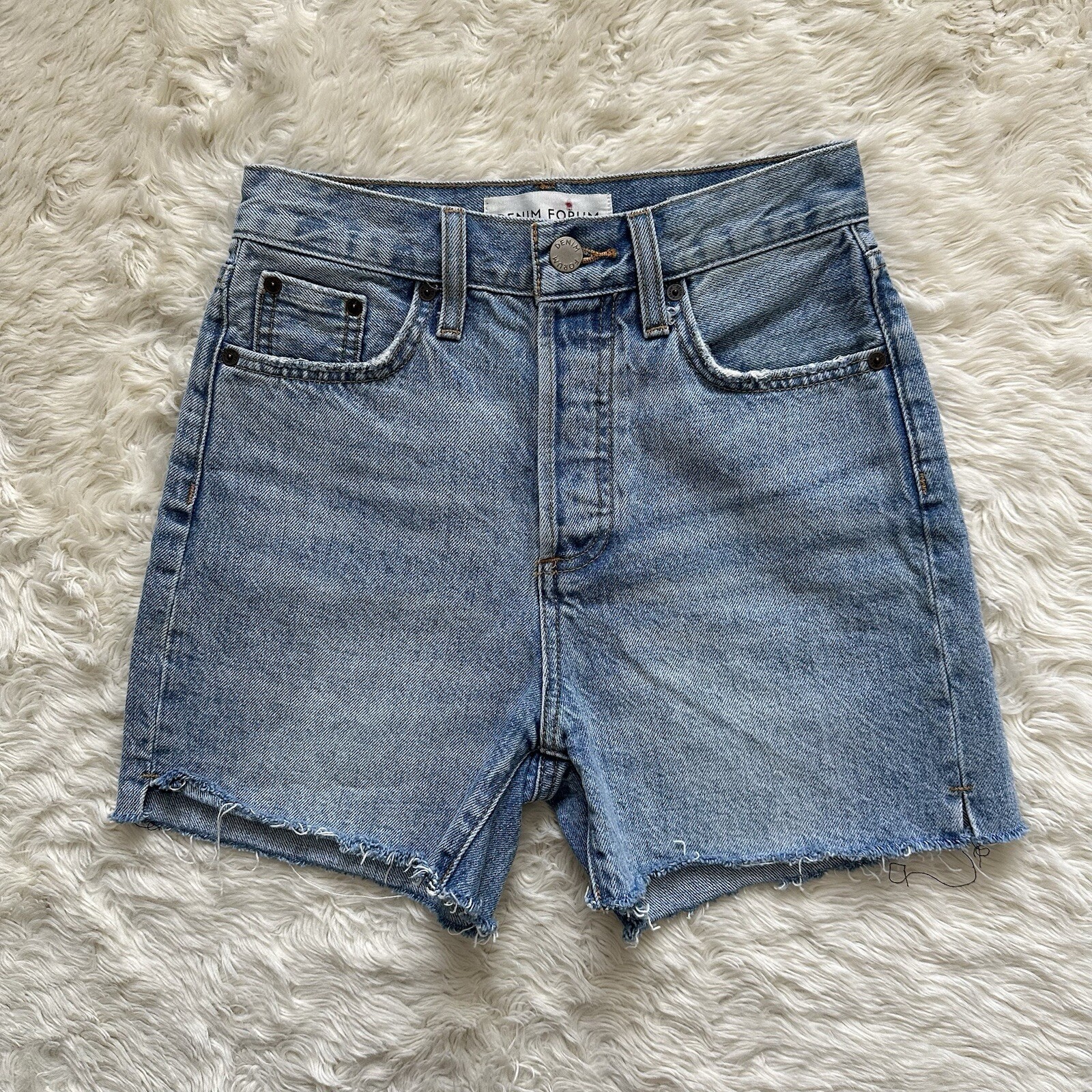 Aritzia Denim Forum Shorts The Yoko Hi-Rise Mid-Thigh… - Gem