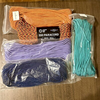 550 Paracord Bulk, 500 Feet Of Mixed Colors, USA Made | eBay